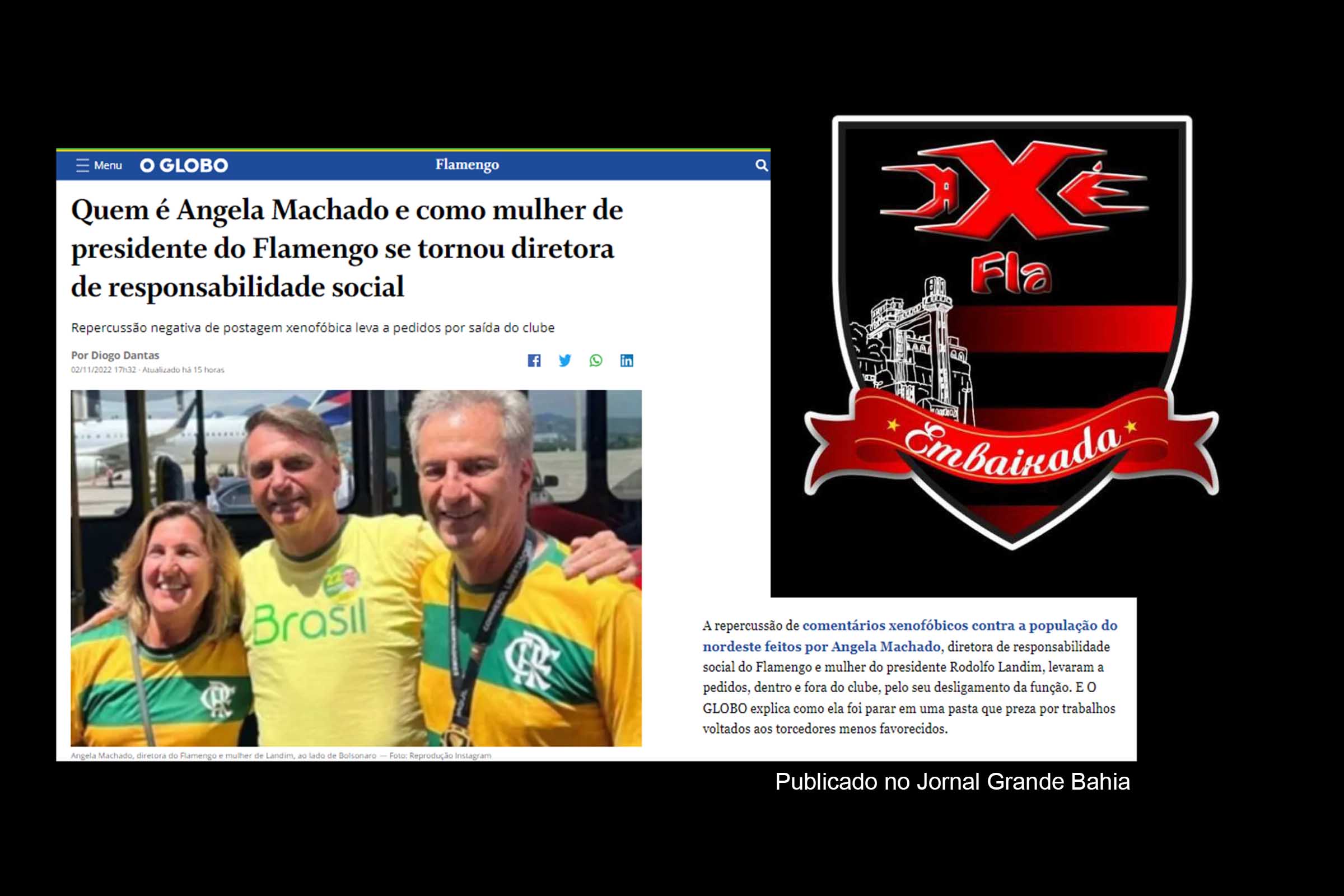 Flamenguistas da Bahia repudiam declaração xenofóbica da Ângela Machado ...