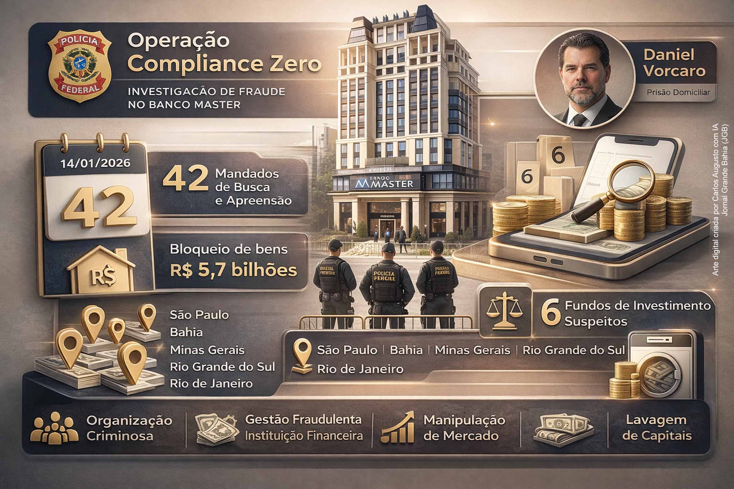 PF aprofunda investigação sobre fraude no Banco Master e cumpre segunda ...