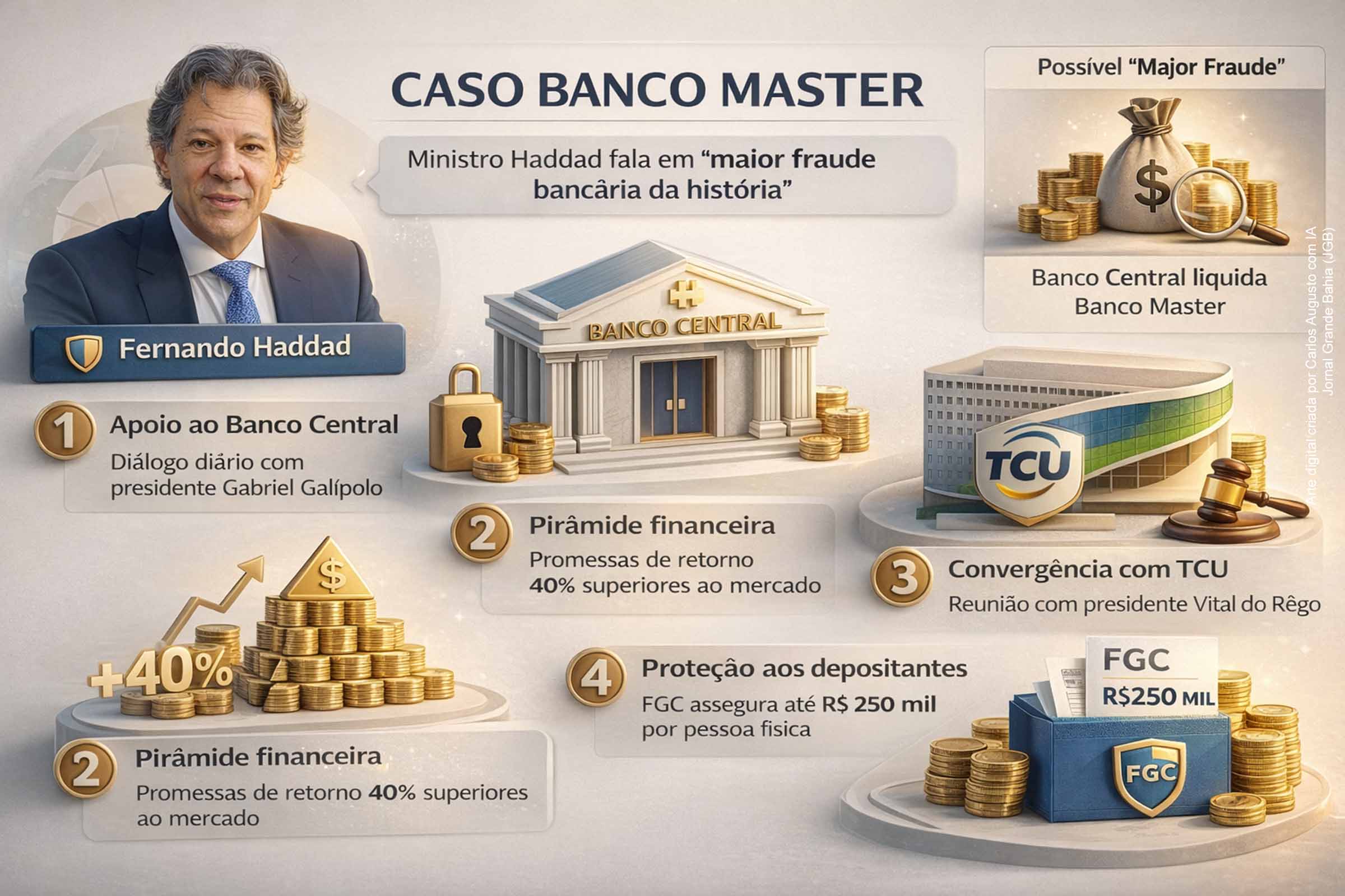 Caso Banco Master: Ministro Fernando Haddad fala em “maior fraude ...
