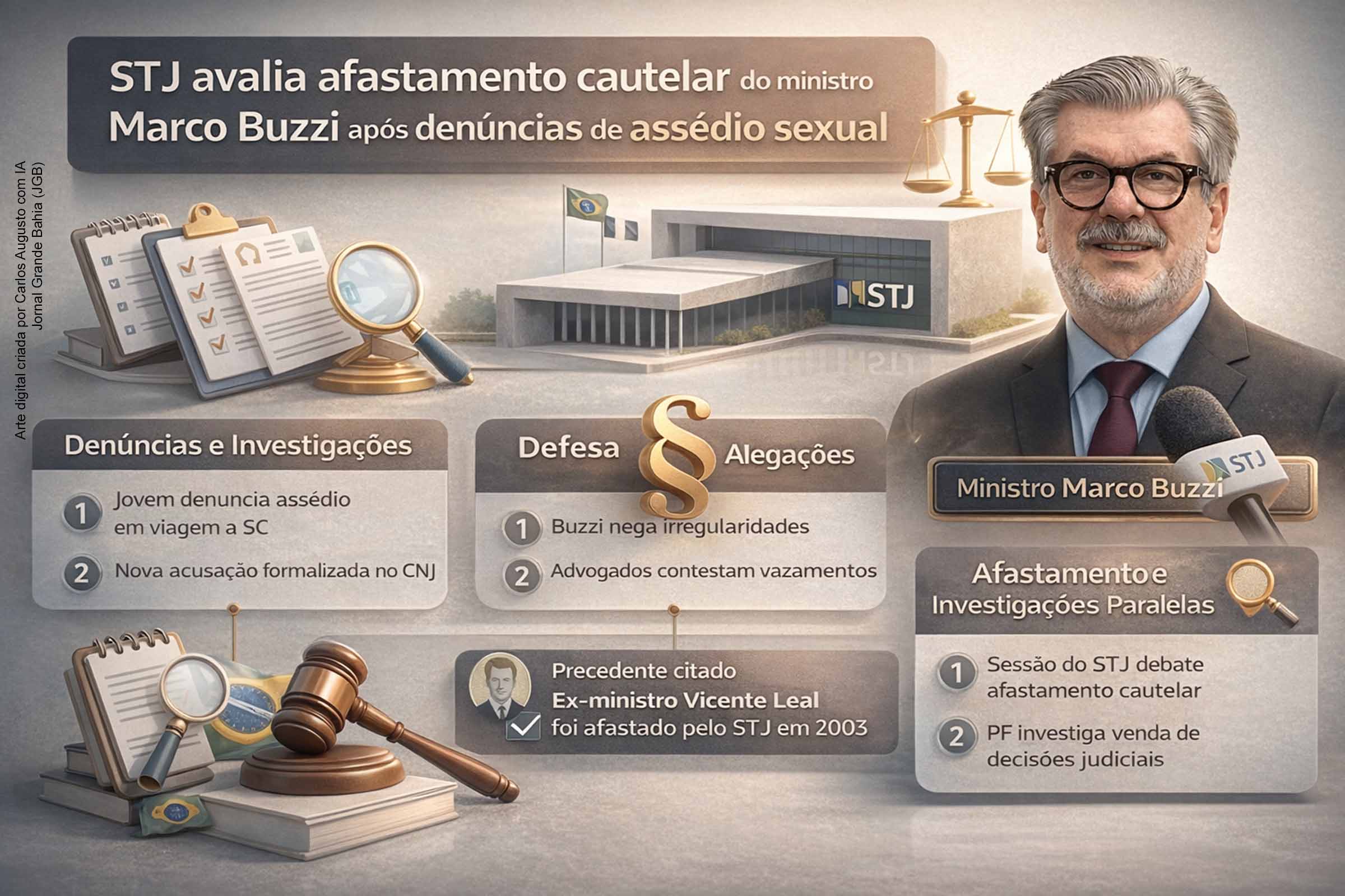 STJ convoca sessão para decidir afastamento cautelar do ministro Marco ...