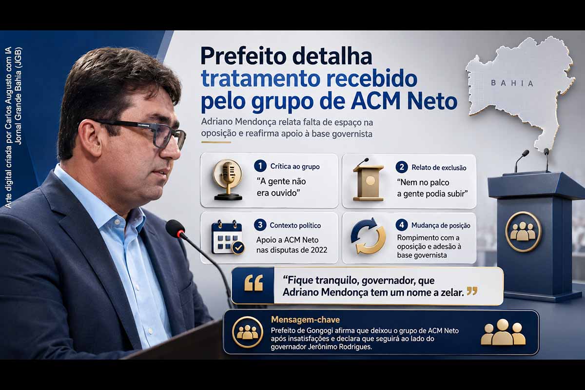 Prefeito de Gongogi critica ACM Neto e declara apoio ao governador ...