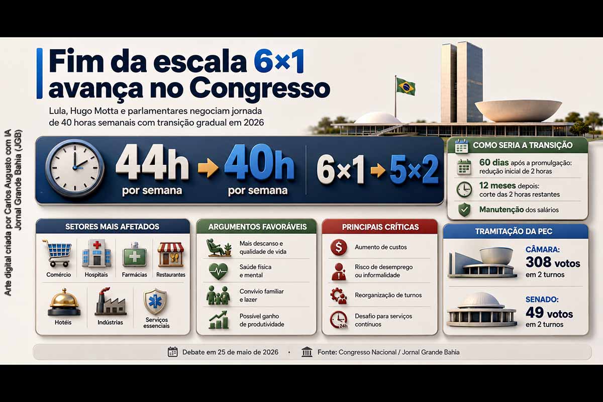 Presidente Lula, deputado Hugo Motta e Congresso negociam fim da escala ...